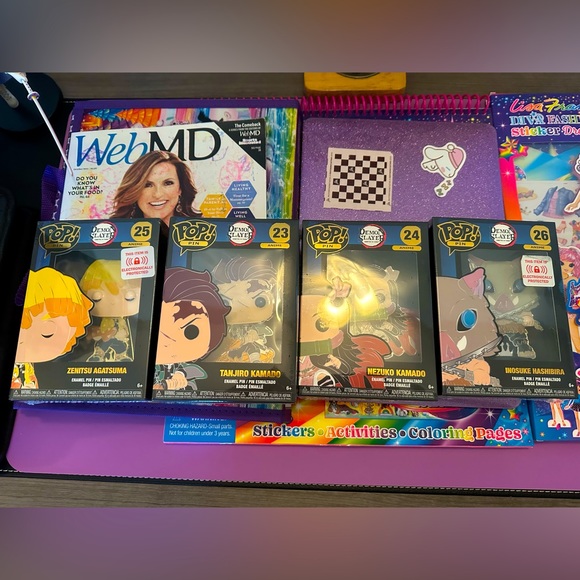 Funko | Toys | Funko Pop Pins Demon Slayer Pin Set Of 4 ...